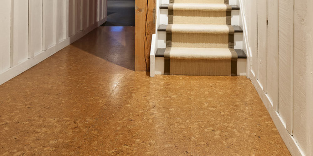 Basement Cork Flooring/Tiles Planks: OMLIN CORK